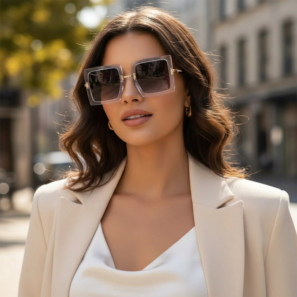 Lunette carrée transparente de soleil CoG cogni wear – C'est Elle